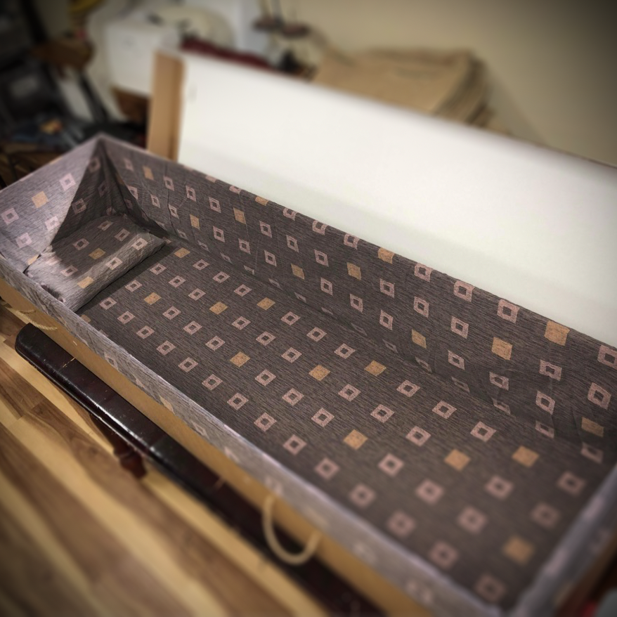 Reclaimed Fabric Coffin Liners - REST FUNERALS & DEATH CARE